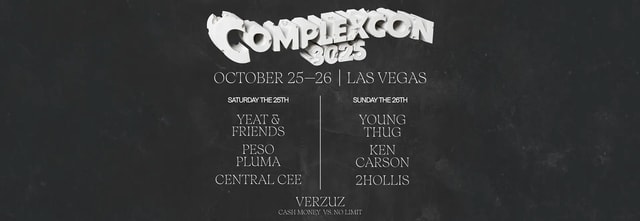 ComplexCon Tickets - ComplexCon Schedule and Seating Charts | GoTickets